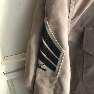 USMC | Shirts | Mens Wool Tropical Khaki Tan Marines Uniform Shirt W ...